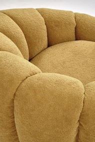 Čalouněné designové křeslo GASPAR 2 hořčičné