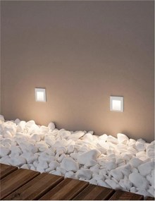 NV 727001 Venkovní zapuštěné svítidlo do zdi KRYPTON bílý hliník LED 3W 3000K 220-240V 15st. IP54 - NOVA LUCE