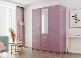 Casarredo - Komfort nábytek Šatní skříň BASILIO/BALI D3 fialová