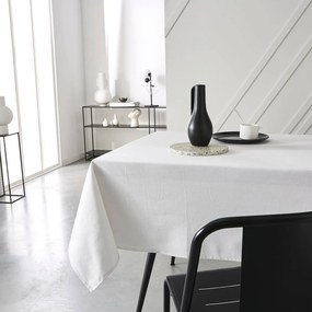 Moderní ubrus PRESTIGE, 100% bavlna, bílý, 150 x 250 cm