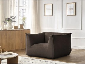 Hnědé manšestrové křeslo Giorgia – Bobochic Paris
