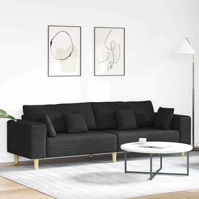 Pohovka Černá 250 x 77 x 76 cm textil 3335145