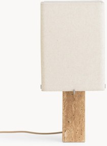 Velká stolní lampa's travertinovou podstavou Nonna