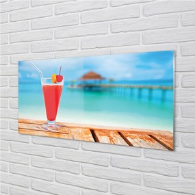 akrylový obraz Koktejl u moře 140x70 cm
