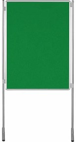 Paraván oboustranný textilní TEXT 90 x 120 cm - zelená (620901204106)