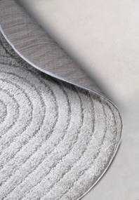ELLE Decoration, Kusový koberec New York 106205 Light Grey kruh, 200x200 (průměr) kruh, šedá, ložnice