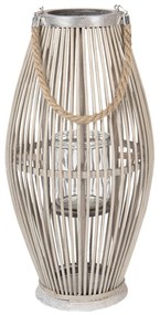 Dřevěná lucerna Lilli - Ø 25*50 cm