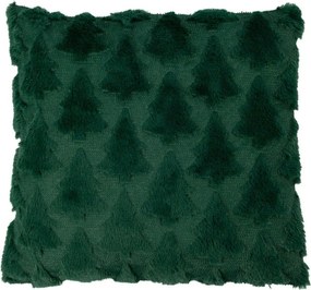 Zelený polštář se vzorem vánočních stromků Christmas Tree – 45*45*10 cm