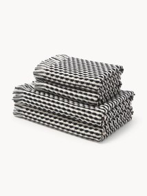 Sada ručníků se strukturovaným povrchem Juniper, v různých velikostech