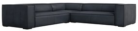 Tmavě modrá kožená rohová pohovka (variabilní) Madame – Windsor & Co Sofas