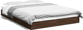 vidaXL Rám postele 120 x 190 cm kompozitní dřevo [842055] Barva: hnědý dub