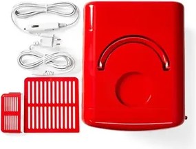 Nedis KAFR120CRD červená / Přenosná lednička / 4 l / 12 V DC / 100 - 2
