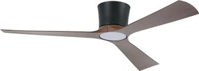ZEVENTI - LED Stropní ventilátor AUREX LED/24W/230V Wi-Fi Tuya černá/ořech + DO
