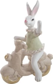 Velikonoční dekorace FIG 157C zajíc na motorce