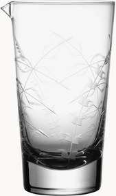 Ručně foukaná křišťálová sklenice na míchání Fern