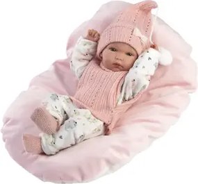 Llorens 63504 NEW BORN HOLČIČKA - realistická panenka miminko s celovi