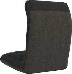 Skládací lenoška na podlahu černá textil 336590