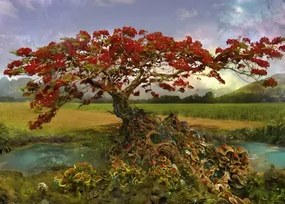 HEYE Puzzle Enigma Trees: Stronciový strom / 1000 dílků / 70 x 50 cm