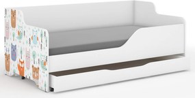 Wooden Toys Dětská postel LILU 160x80 LAS – boční ochrana