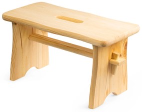 FK Dřevěná stolička 40x20x21 cm, Přírodní