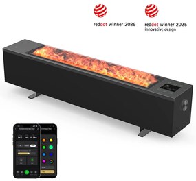 Smart ohřívač Premium SPACE FIRE HEATER, černý
