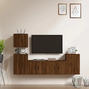 vidaXL 5dílný set TV skříněk kompozitní dřevo [3188558] Barva: šedá sonoma