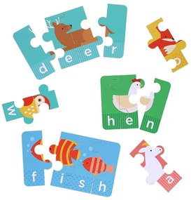 Petit Collage Moje první hláskování puzzle se zvířátky