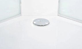 ARTTEC BRILIANT 90 x 90 cm - Sprchový box model 2 chinchilla sklo PAN04350