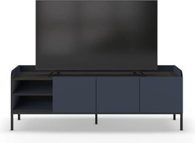 Modrý TV stolek 160x55x42 cm Adara – Marckeric