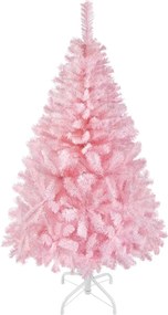 Umělý vánoční stromek Yaheetech – růžová, 183 cm (267364081065)