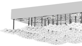 Toolight Toolight, LED stropní svítidlo 38x35cm, 40W, 4000K, 3600lm, MS015-C, chromová, OSW-09627