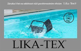 Luxusní hliníkové jídelní křeslo MELIA LIKA TEX (šedá)