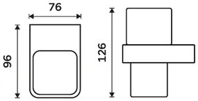 Nimco Držák na kartáčky NIKAU - NK 30058H-26