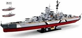Sluban ModelBricks M38-B1102 Bitevní loď Bismarck 2v1 / LEGO - kompati