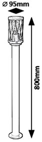 Rabalux 8890 - Venkovní lampa BUDAPEST 1xE27/40W/230V IP44