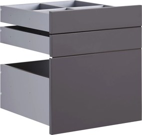 XXXLutz SADA ZÁSUVEK, antracitová, 45,3/50,3/46,8 cm Hom`in - Šatní skříně - 0026470041KW