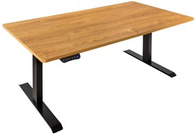 OnaDnes -20% Moebel Living Dubový výškově nastavitelný kancelářský stůl Domas 160 x 80 cm