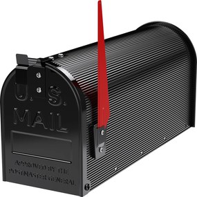Poštovní schránka Wiltec – 150 × 513 × 223 mm, černá (60143)