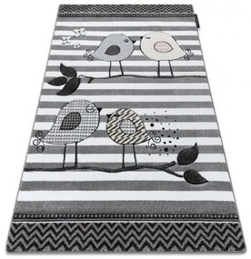 koberec PETIT PTÁCI, šedý velikost 180x270 cm | krásné koberce cz