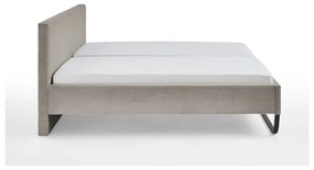 Šedohnědá čalouněná dvoulůžková postel 180x200 cm Swing – Meise Möbel