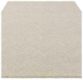 Krémový ručně tkaný koberec s příměsí vlny 120x170 cm Theodore Chevron – Asiatic Carpets