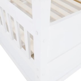 Postel Montessori BIANKA 90x200, masiv bílá Kondela 0000396817