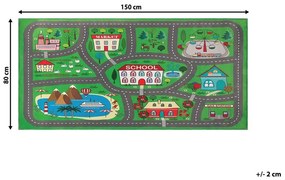 Dětský koberec 80 x 150 cm městský potisk TUTAK Beliani