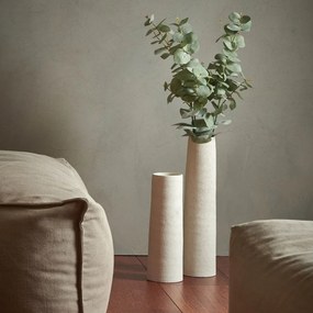 Bílá keramická vysoká váza (výška 50 cm) Cone – S|P Collection