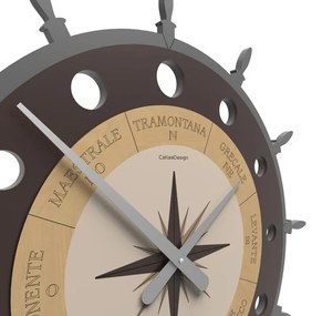 Designové hodiny 10-208 CalleaDesign 60cm (více barev) Barva čokoládová-69 - RAL8017