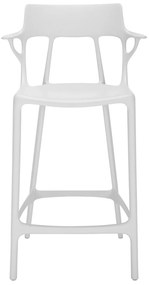 Kartell designové barové židle A.I Stool Recycled (65 cm)