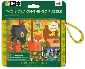 Petit Collage Puzzle 2v1 lesní zvěř