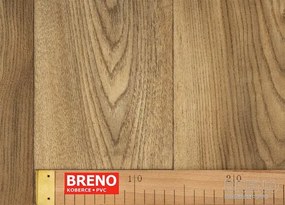 Breno PVC SMARTEX Sugar Oak 634D - tmavé dřevo, šíře 100 cm