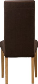 Casarredo - Komfort nábytek Dřevěná jídelní židle LUCERA, Carabu výběr barev, (2ks) | potah: carabu 92,barva: szy-dub-měděný