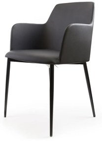 BONTEMPI - Židle Margot s područkami, kovová podnož